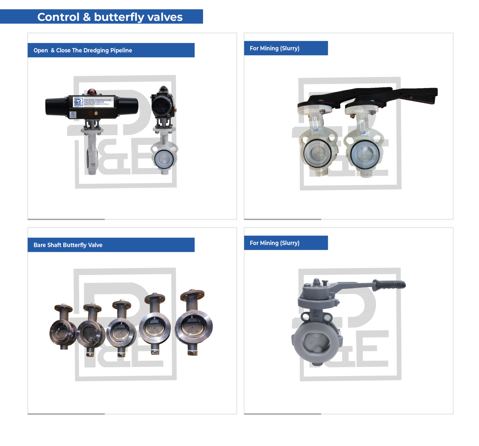 Control & butterfly valves - PTE Sensor